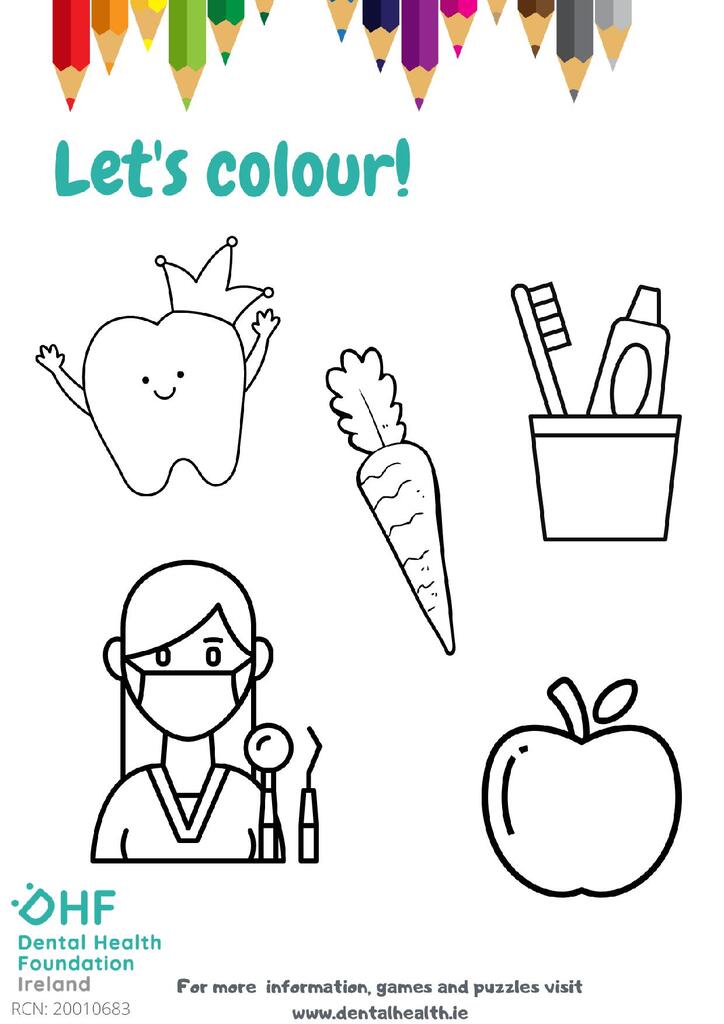 Let's colour! | Dental Health Foundation